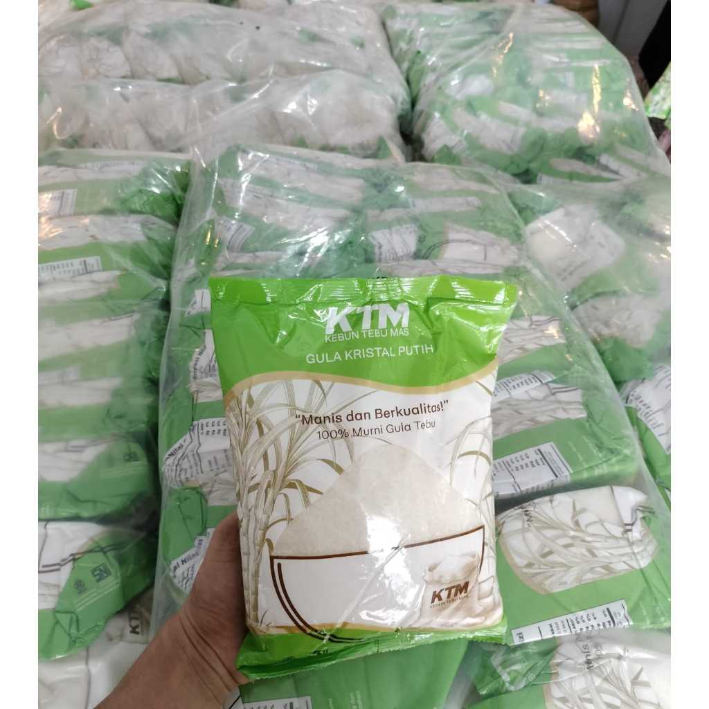 Jual Gula Pasir KTM gula kristal 1 kg randomKTM Kebun Tebu Mas | Shopee ...