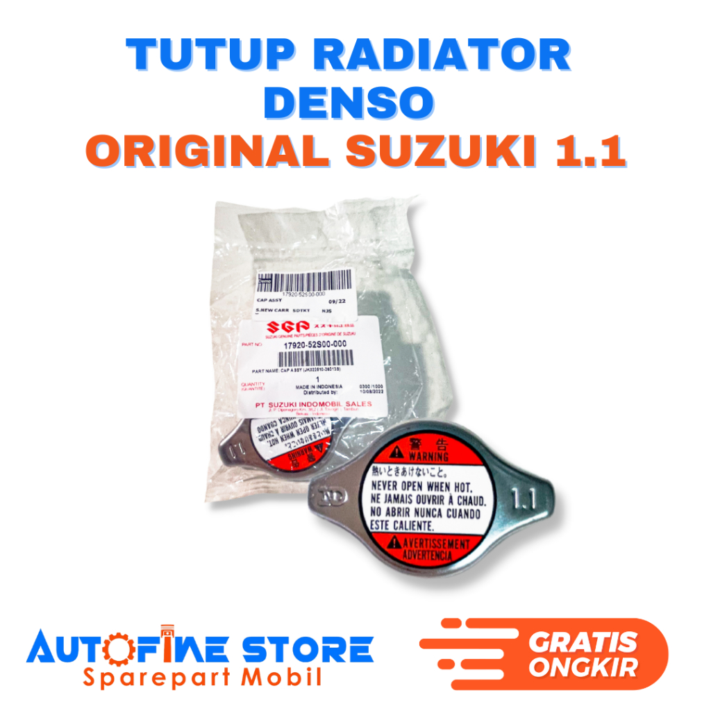Jual Tutup Radiator Kap Radiator Denso Original Suzuki 1.1 Kecil ...