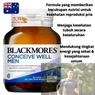 Jual Blackmores Conceive Well Men Energy Support Vitamin 28 Tablets ...