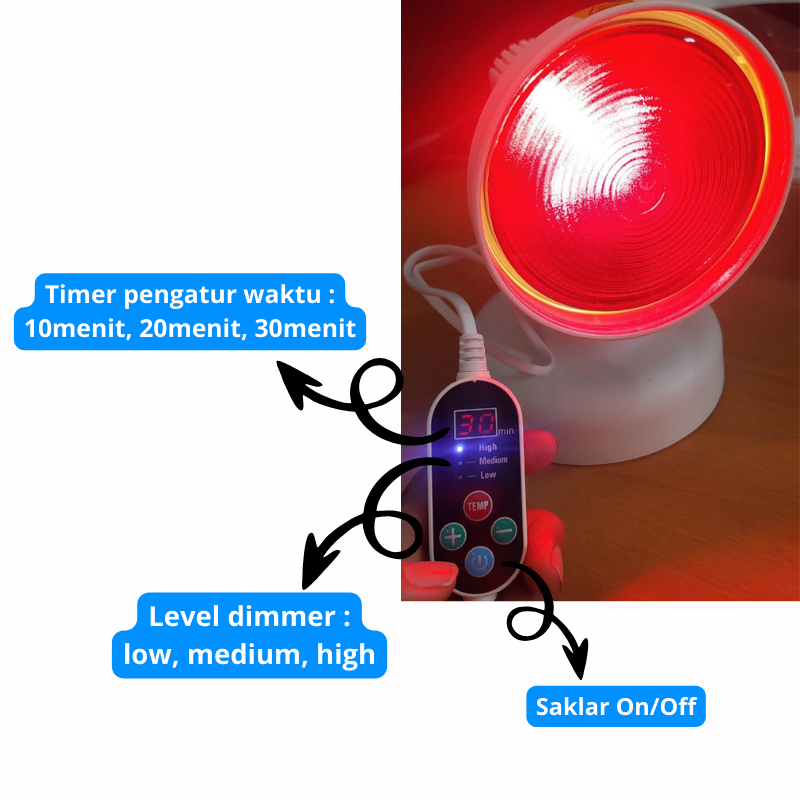 Jual Lampu Infrared Terapi Kesehatan Therapy Infra Merah Stroke Kebas ...