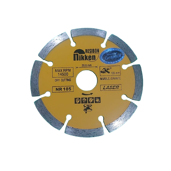 Jual diamond wheel nikken resibon dry cutting 4/1450 MAXRPM 105MM ...