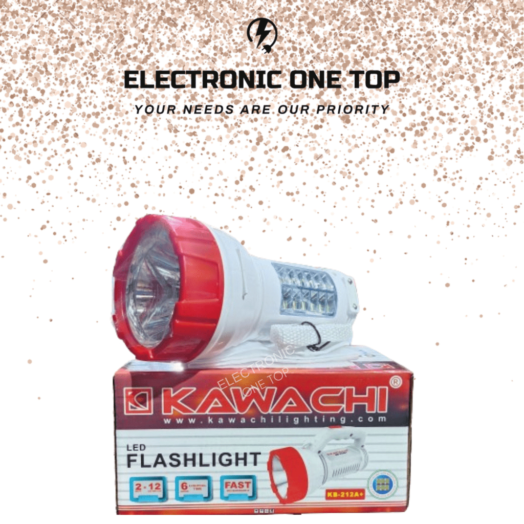 Jual Senter Cas LED Flashlight 2W+12 SMD LED Besar Kawachi KB-212A ...