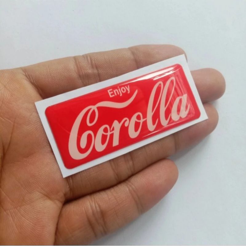Jual Sticker emblem Enjoy Corolla | Shopee Indonesia