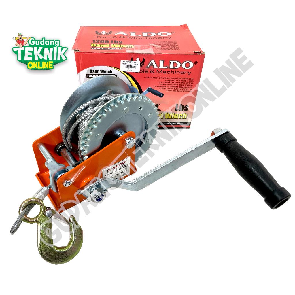 Jual Katrol Manual Single 800Lbs 1200Lbs 1600Lbs ALDO / Alat Derek Hand ...