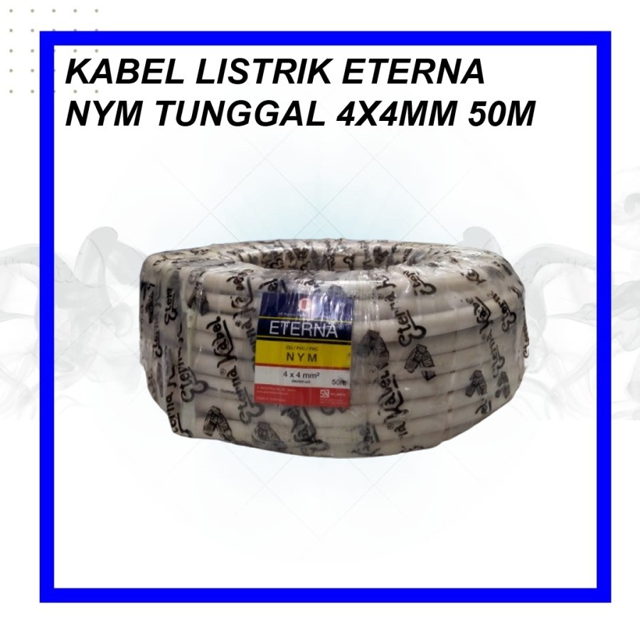 Jual Kabel Listrik Eterna Tunggal NYM 4X4MM Roll 50M | Shopee Indonesia