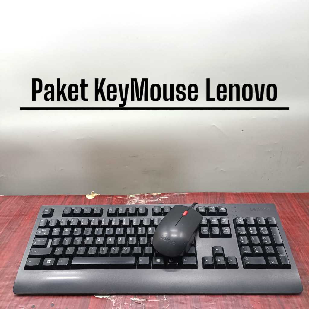 Jual Keyboard Mouse Original Lenovo Built UP | Shopee Indonesia