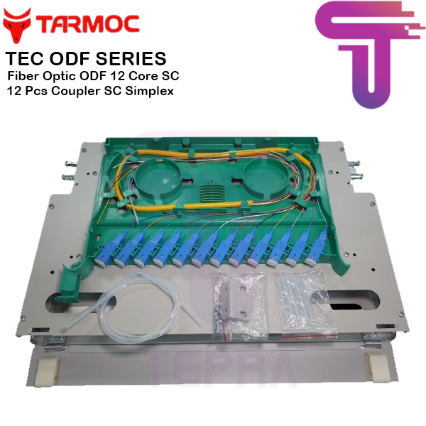 Jual Fiber Optic ODF/OTB 12 Core SC Lengkap Rackmount | ODF 12C SC ...