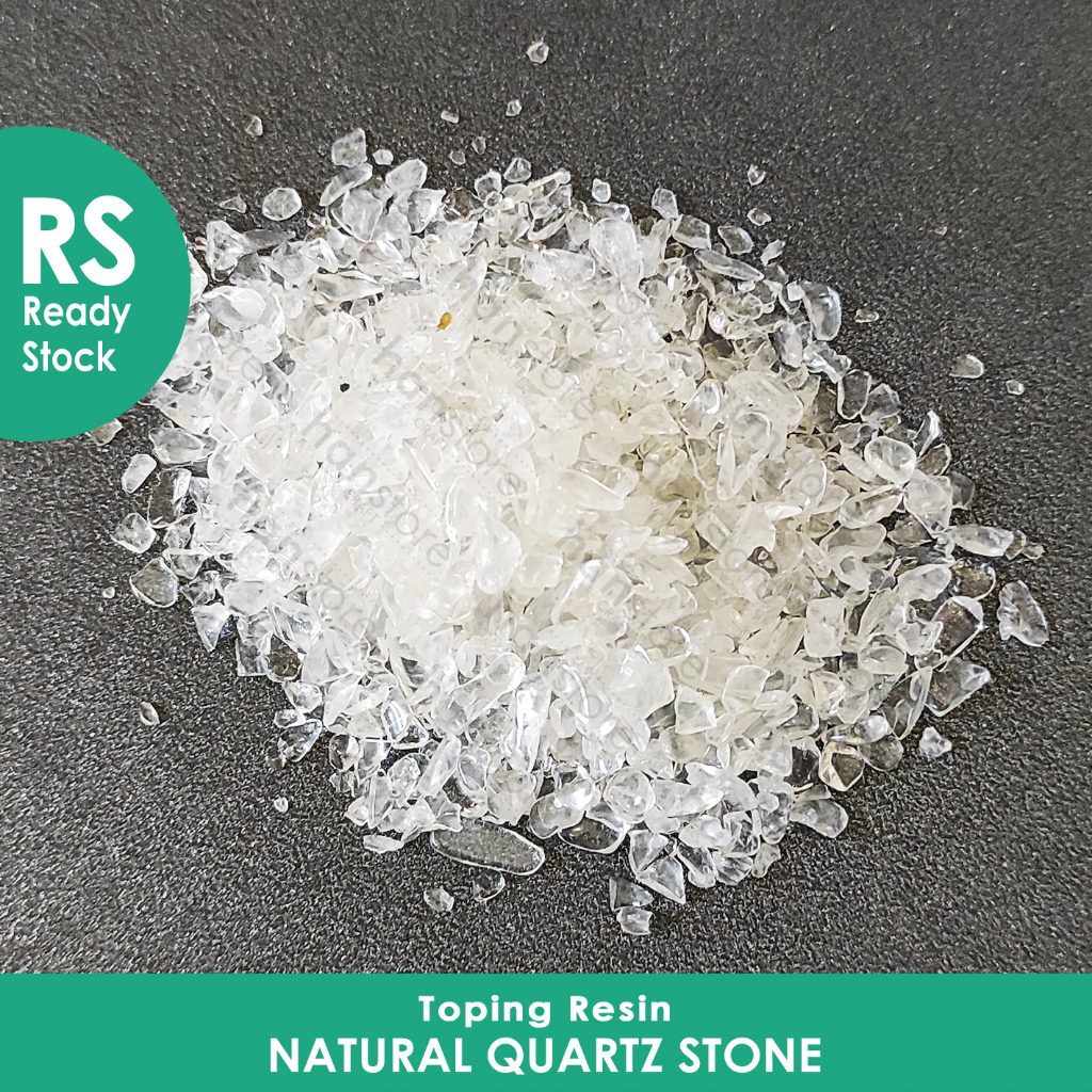 Jual RS 50 gram Natural Quartz Stone Chips / Kerajinan / Resin / Bahan ...