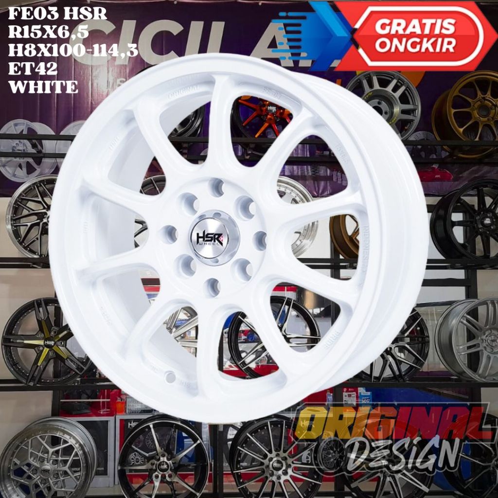 Jual Velg Mobil Ring 15 HSR FE03 R15 White / Putih Sigra Avanza Brio Confero | Shopee Indonesia