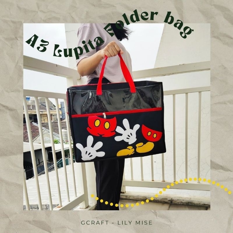 Jual a3 lupita folder bag - tas folder ukuran a3 - tas folder besar ...