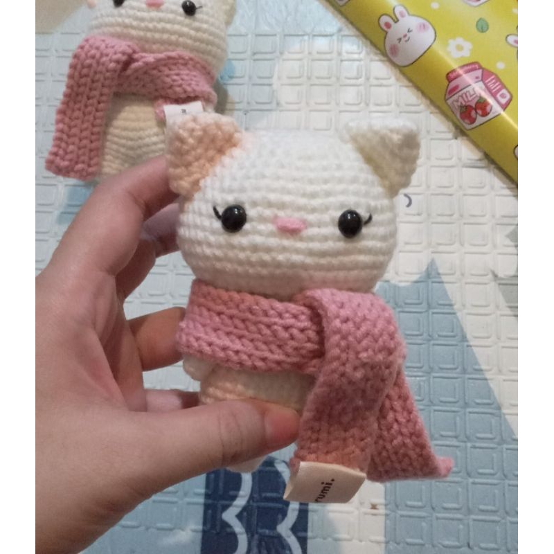 Jual Boneka Crochet Rajut Lucu Kucing Kelinci Amigurumi | Shopee Indonesia