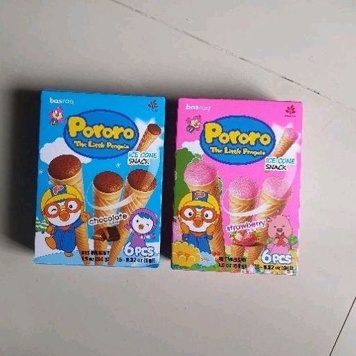 Jual Pororo ice cone / Spoonz ice cone bing bing snack wafer rasa ...