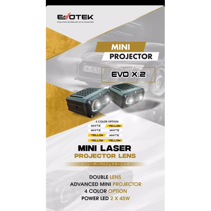Jual EVOTEK MINI PROJECTOR 2LENS EVO X2 | Shopee Indonesia