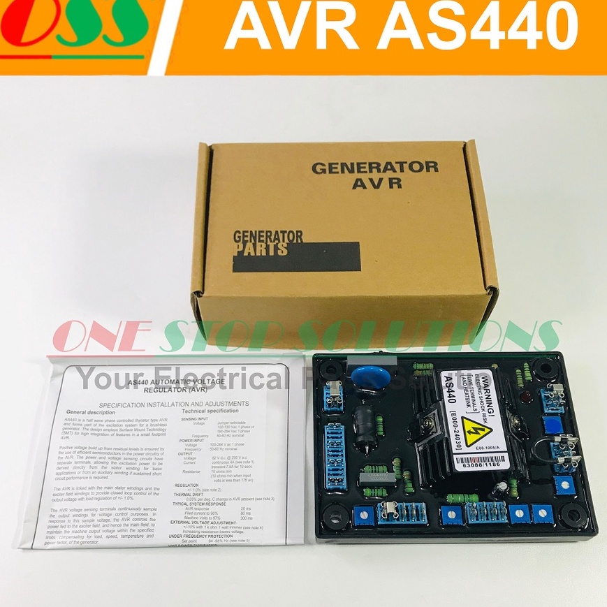 Jual modelTipe VMU471 AVR GENERATOR AS440 AVR AS 440 GENSET | Shopee ...