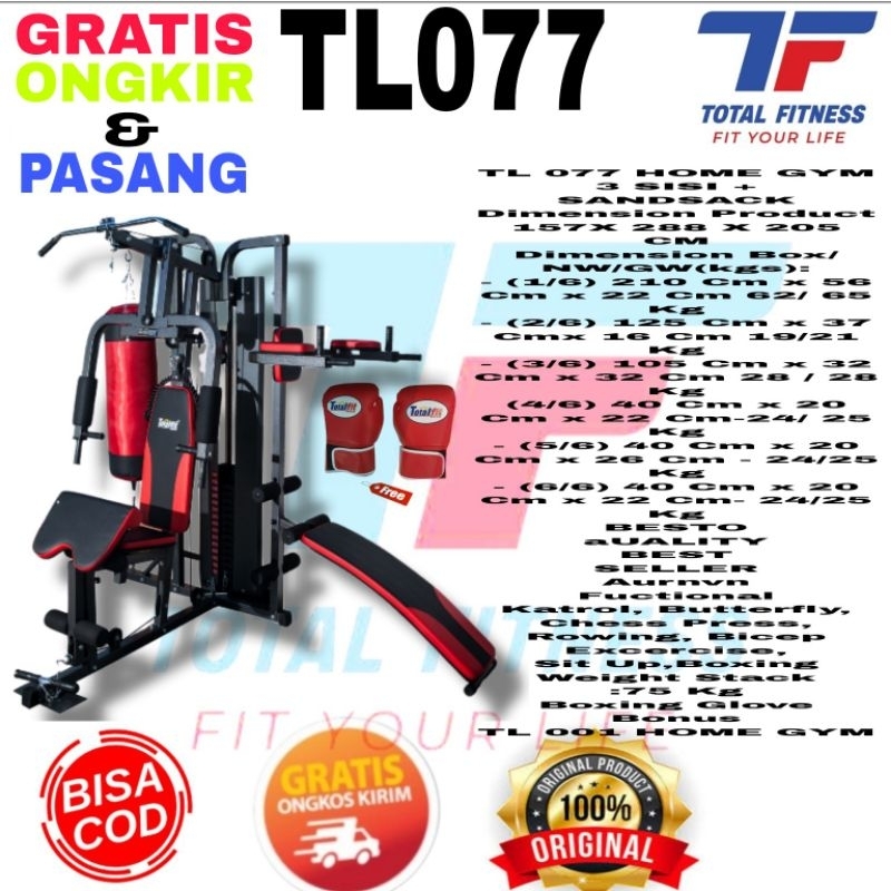 Jual Alat Fitness Homegym 3 Sisi Samsak TLHG 077 | Home Gym Total ...