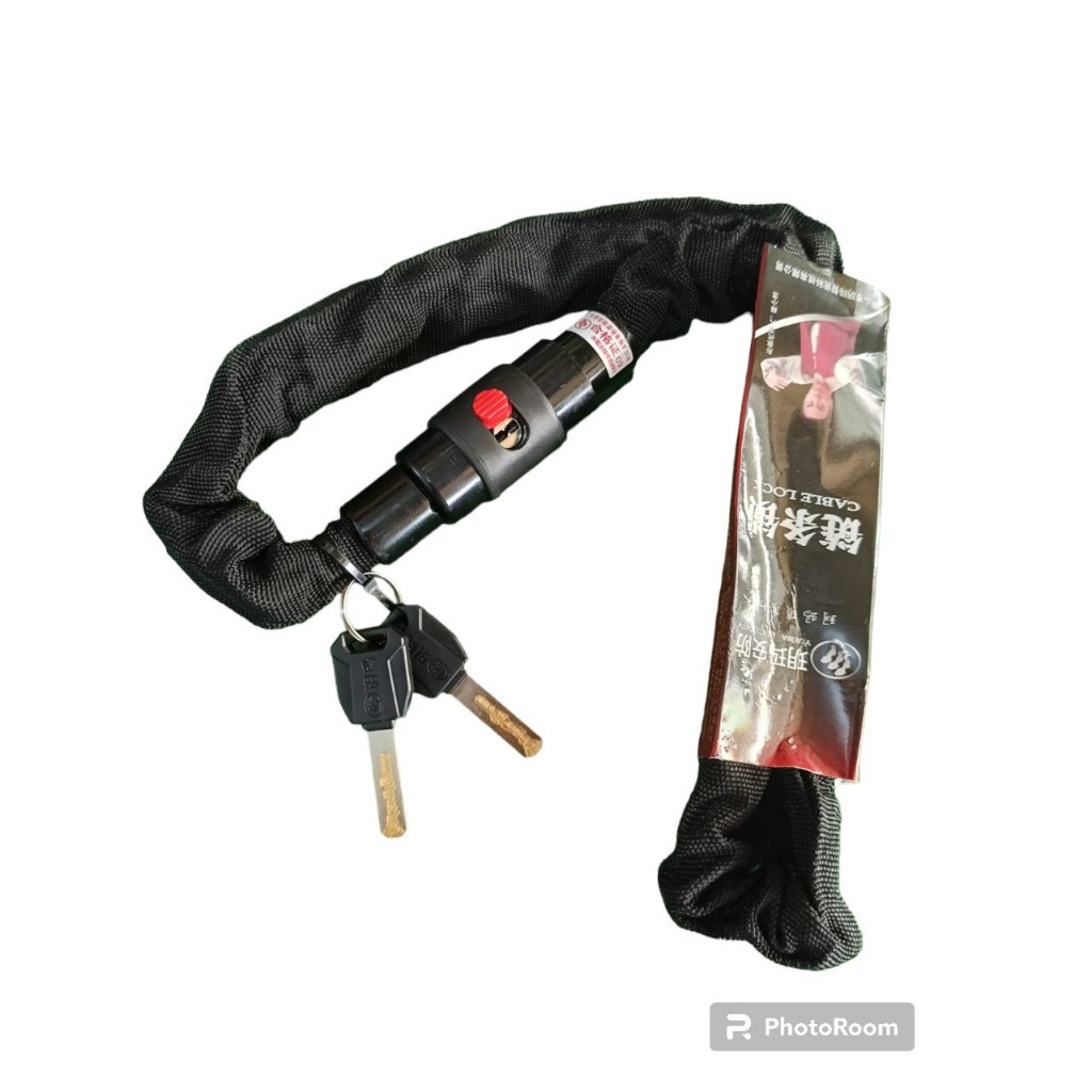 Jual gembok rantai motor 1 m key kuningan | Shopee Indonesia