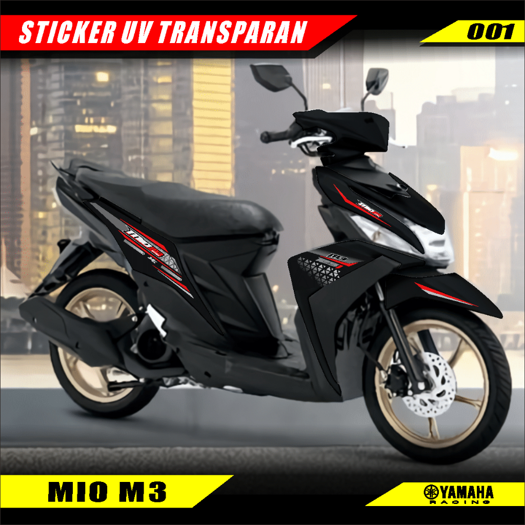 Jual STRIPING TRANSPARAN MIO M3 VARIASI LIST MOTOR DESAIN MINIMALIS GPC ...