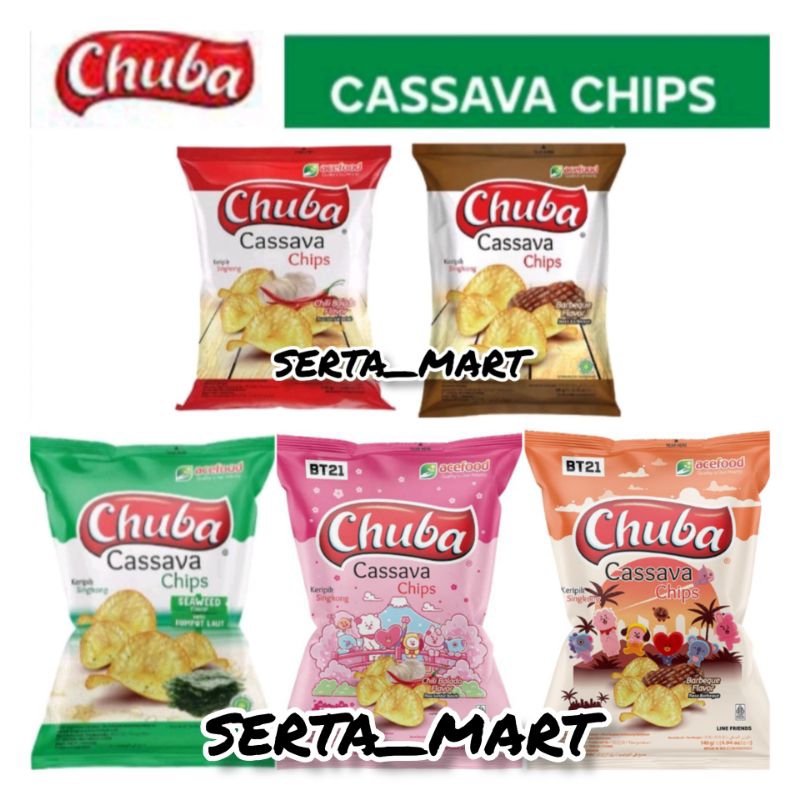Jual Chuba Cassava Chips 60gr / 120gr - Keripik Singkong Seaweed ...