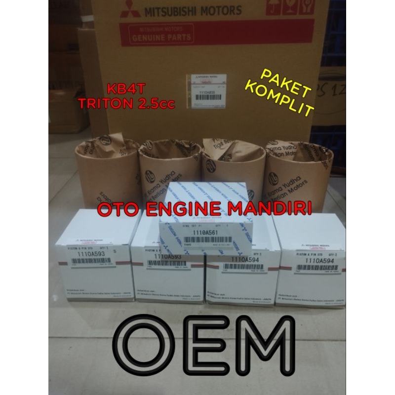Jual PAKET KOMPLIT LINER KIT MITSUBISHI KB4T TRITON 2.5 2.500cc 4MM ...