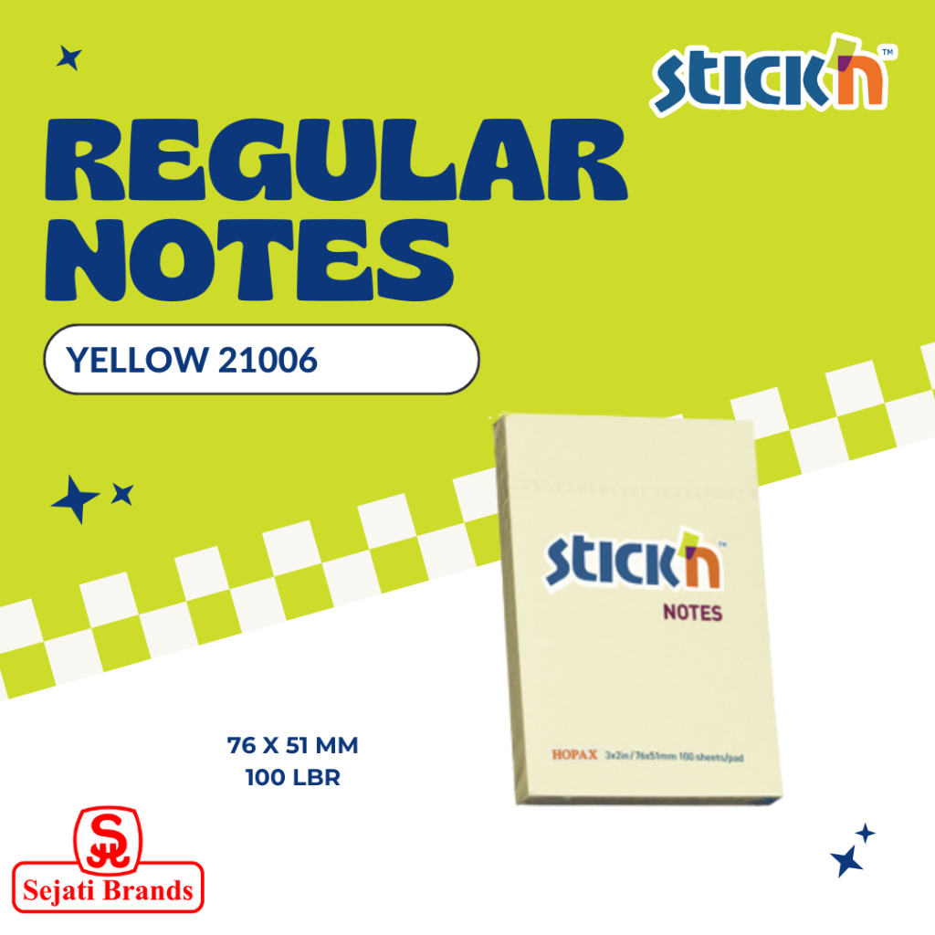 Jual Stick'n Regular Notes 21006 (3x2) Pastel Yellow / Memo Tempel ...