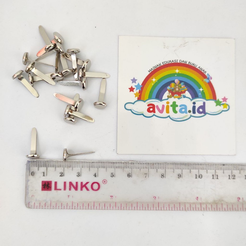 Jual avita.id 1 Biji Paku Belah Besi / Paper Fastener 1 pcs / Paku ...