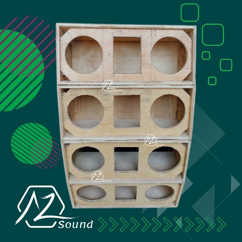 Jual Box speaker 3way LINE ARRAY 6 INCH double plus tweeter kotak ...