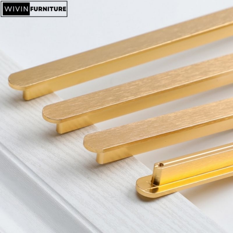 Jual W-39 Gold Handle Lemari Skateboard Handle Lemari Tarikan Laci Emas ...
