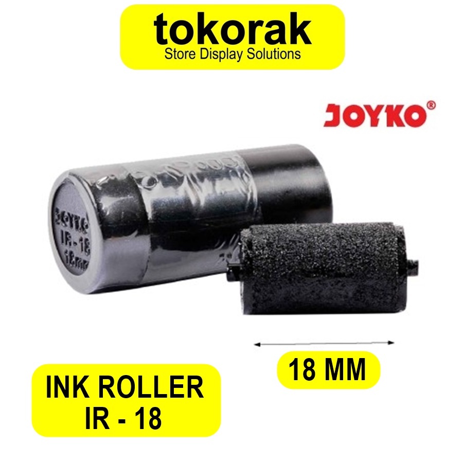 Jual INK ROLLER TINTA HITAM LABEL HARGA 18 MM JOYKO LABELLER IR 18 MX ...