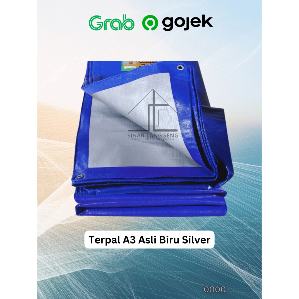 Jual Terpal Plastik A3 Biru Silver Ukuran 3x4 | Shopee Indonesia