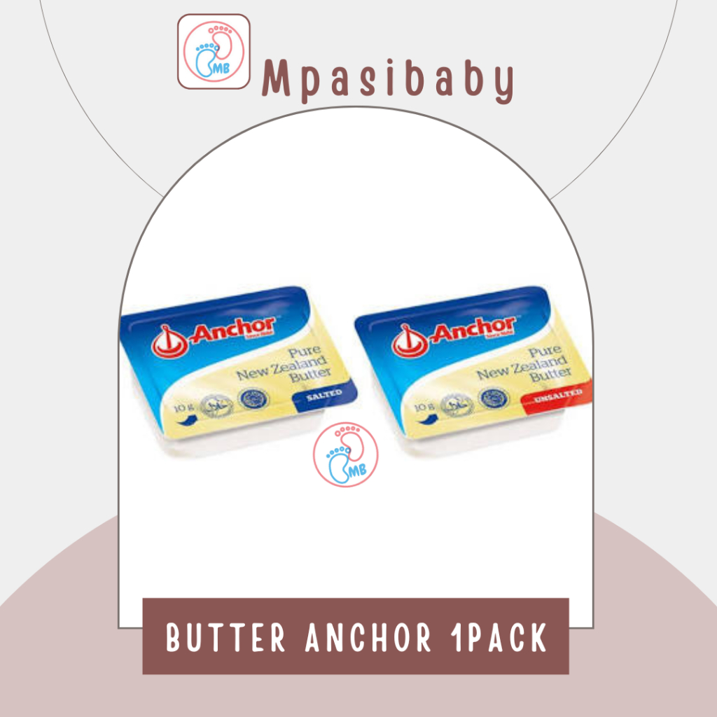 Jual BUTTER Anchor salted & Unsalted 10x7 gr / Butter Mpasi / Lemak ...