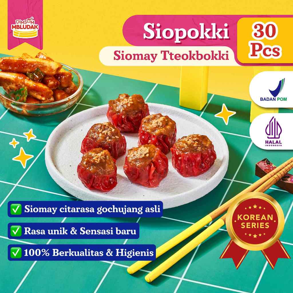 Jual Dimsum Mbludak Siopokki Frozen Dimsum Korean Series Halal | Shopee ...