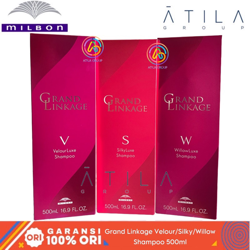Jual MILBON GRAND LINKAGE SHAMPOO Silky / Willow / Velour 500ml ...