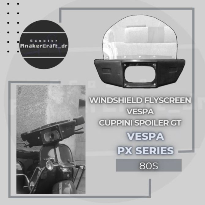 Jual Windshield Flyscreen Vespa Cuppini Spoiler Gt PX SPARTAN | Shopee ...