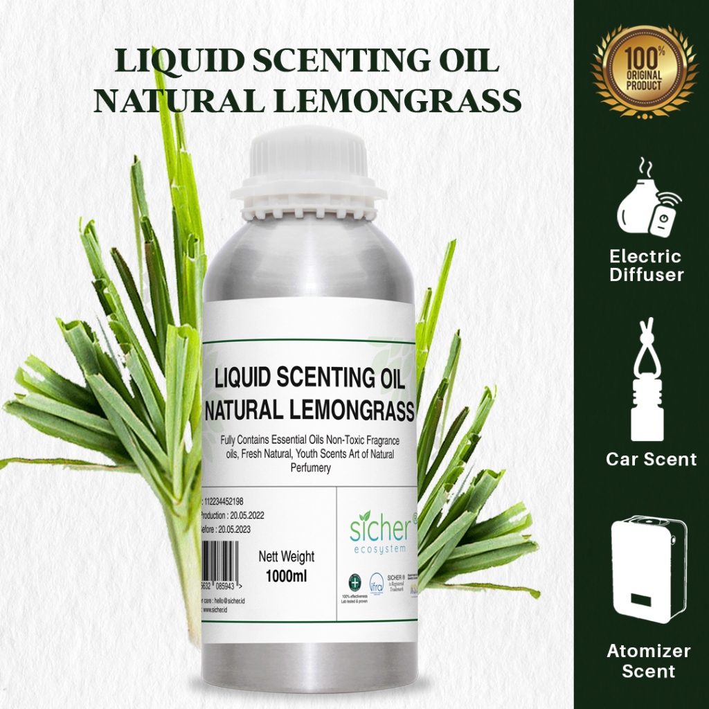 Jual Sicher Refill Scenting Oil Machine Natural Lemongrass 1000ml ...