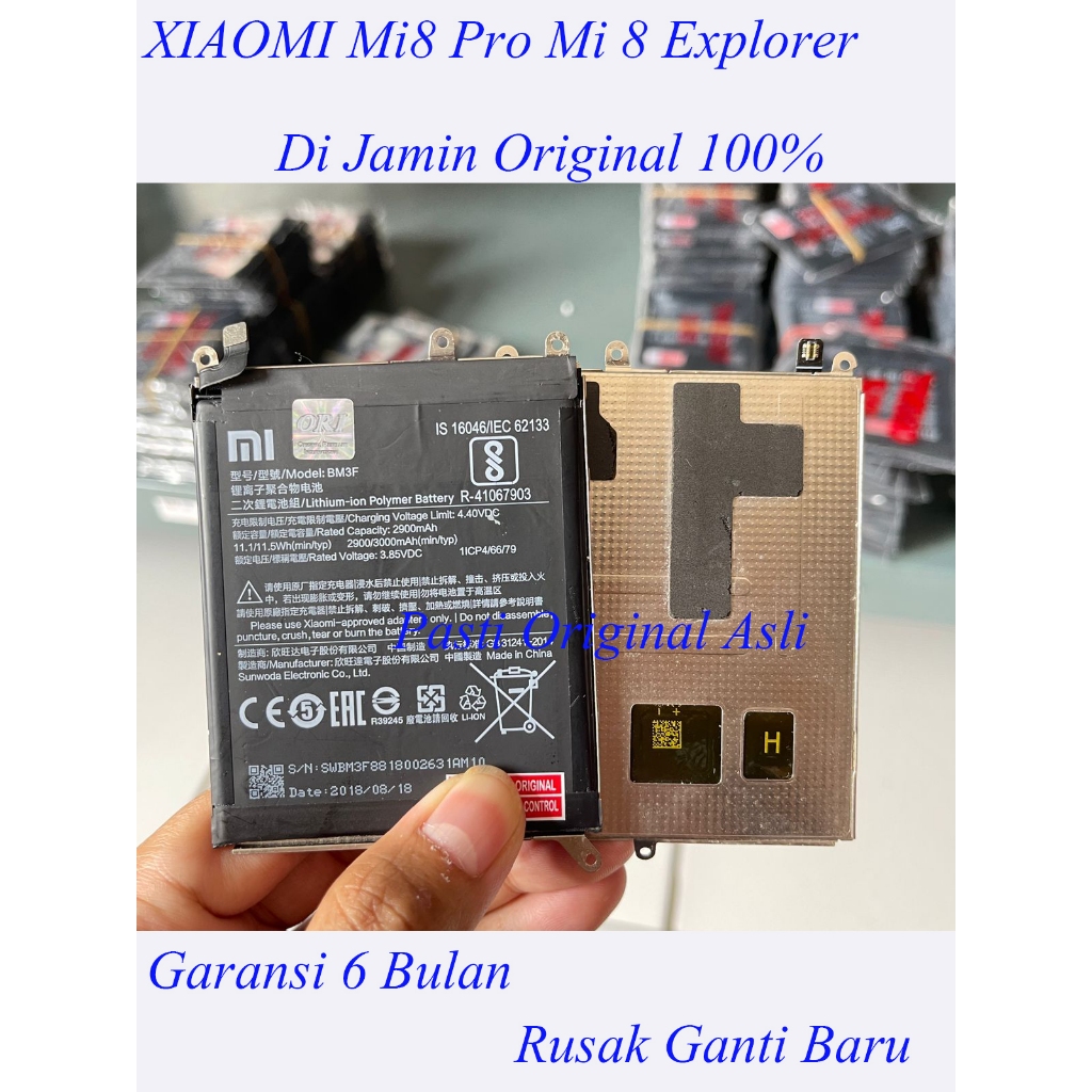 Jual Baterai batere XIAOMI Mi8 Pro Mi 8 Explorer BM3F Original100% | Shopee Indonesia