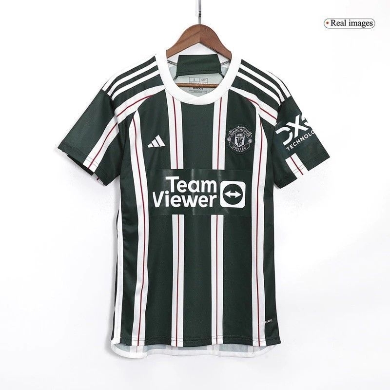 Jual IMPORT Jersey bola MU Manchester United away 2023/2024 Hijau putih ...