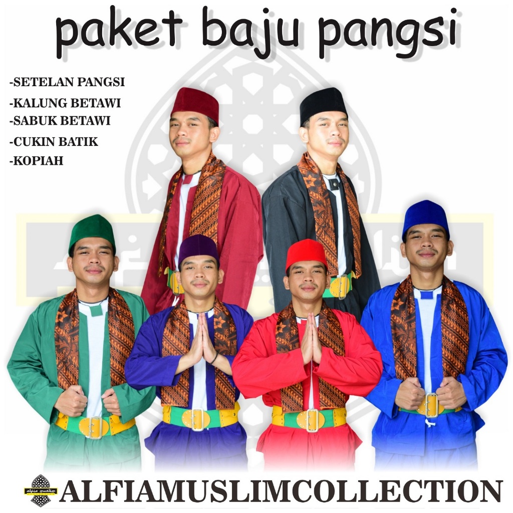 Jual Paket Baju Pangsi ( Baju Pangsi+Sabuk+Peci+cukin+Kalung ) Baju ...