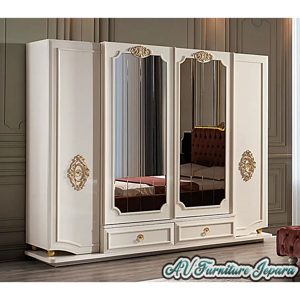 Jual Almari Pakaian pintu 4 Modern Minimalis mewah | Shopee Indonesia