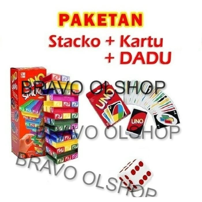 Jual PAKET UMO STACKO + UMO CARD + GRATIS DADU - BOARDGAME - CARDGAME ...