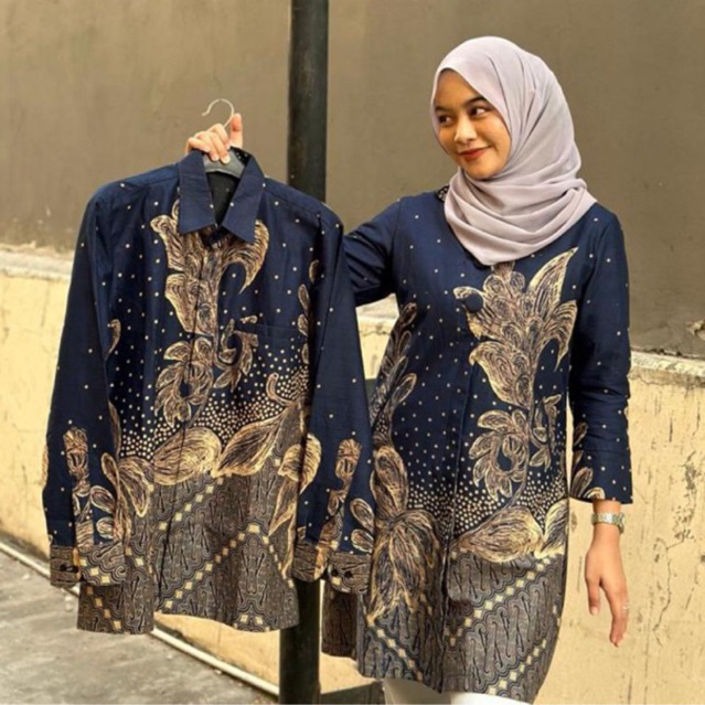 Jual Batik Tunik Katun Halus Batik Couple Batik Full Lapisan Trikot ...