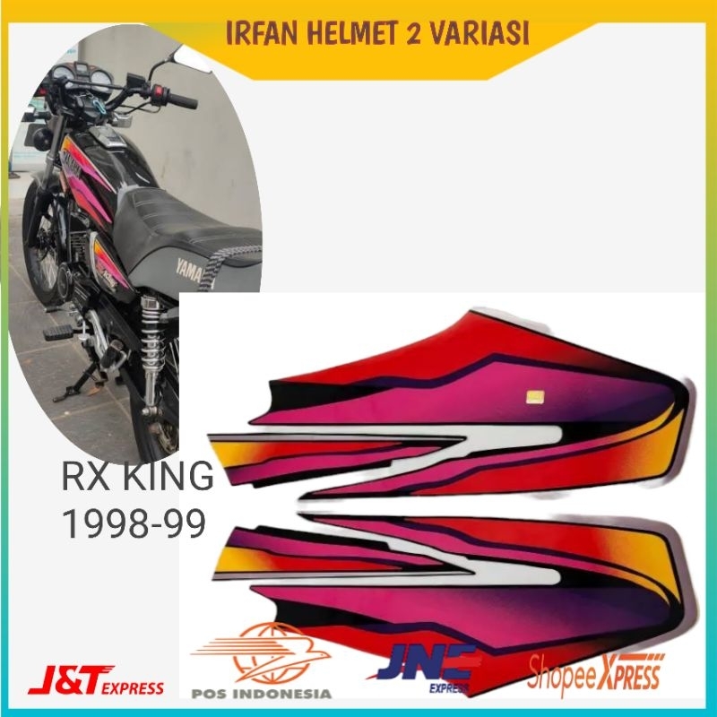Jual STIKER STRIPING MOTOR YAMAHA RX KING TAHUN 1998-1999 HITAM MERAH ...