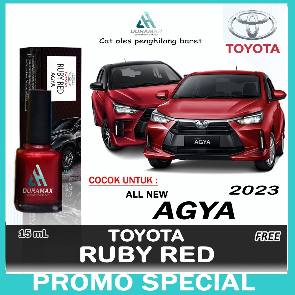 Jual CAT OLES RUBY RED AGYA CAT MOBIL MERAH AGYA /AYLA 2023-TOYOTA ...