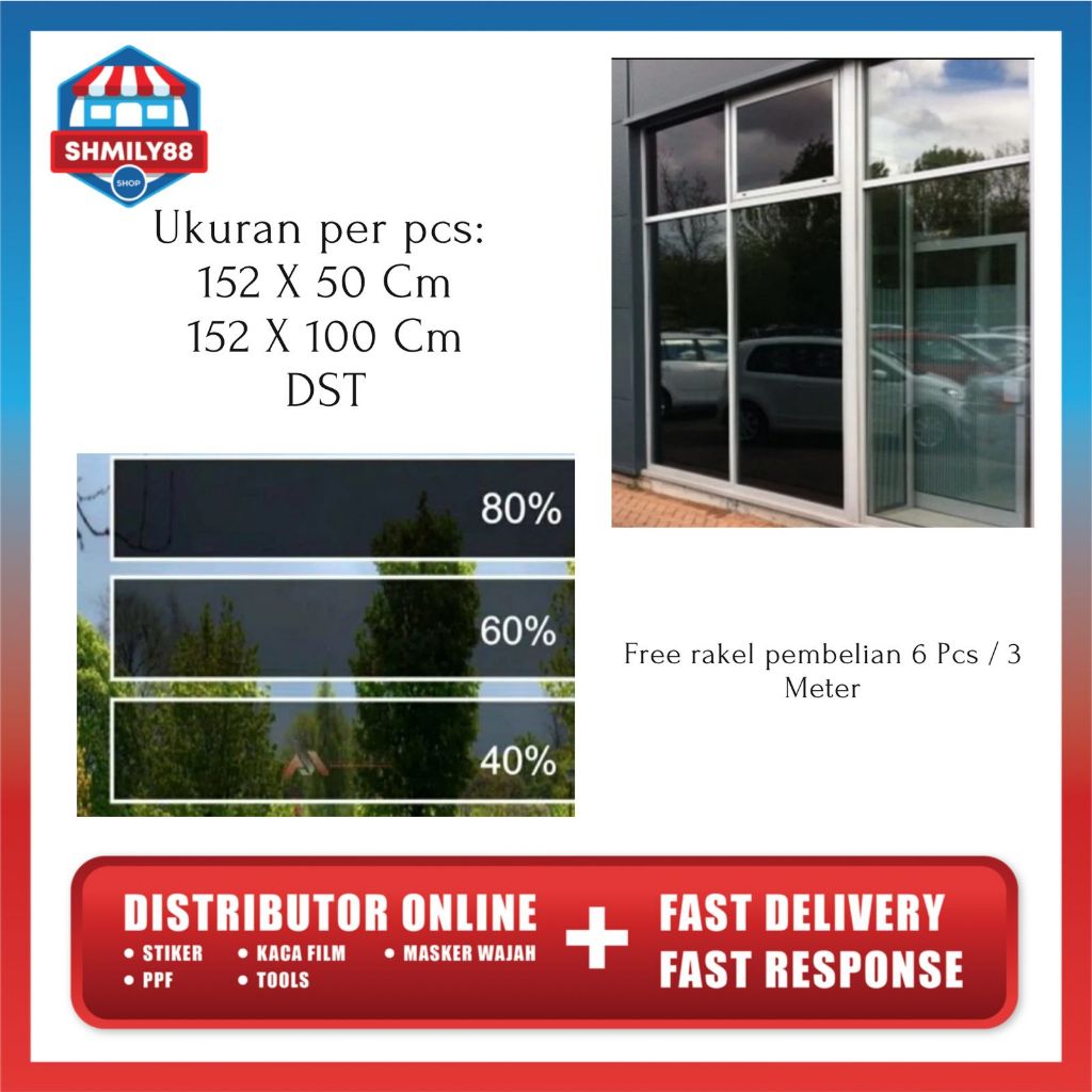 Jual Kaca Film Riben Hitam Kaca Film IRR Tinggi Kaca Film Mobil Dan ...