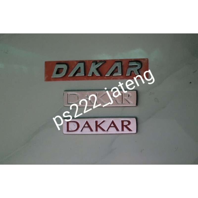 Jual Emblem logo tulisan dakar/emblem logo dakar/emblem dakar | Shopee ...