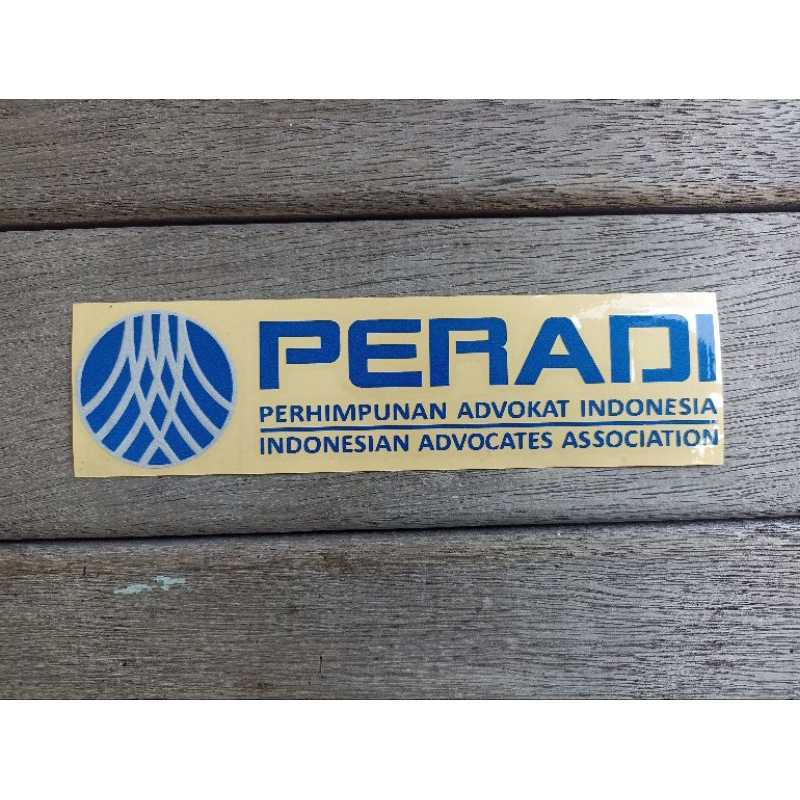 Jual Stiker Peradi Logo Baru Font Baru Full Reflective | Shopee Indonesia