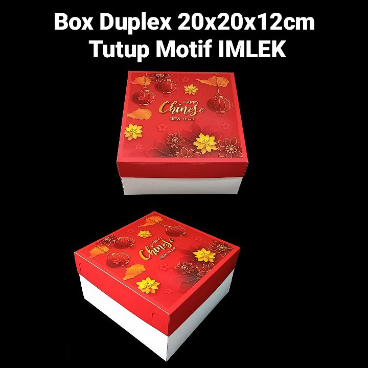 Jual 5 pcs Box Kue Cake Imlek Dus 4 Toples Tabung 600ml Kardus Chiffon ...