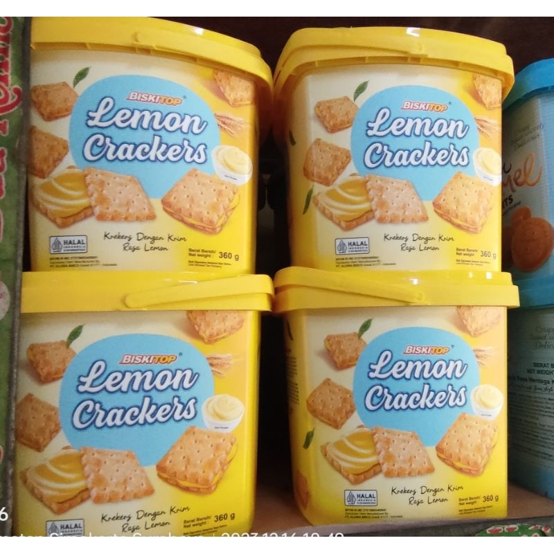 Jual BISKITOP LEMON CRACKERS 360GR | Shopee Indonesia