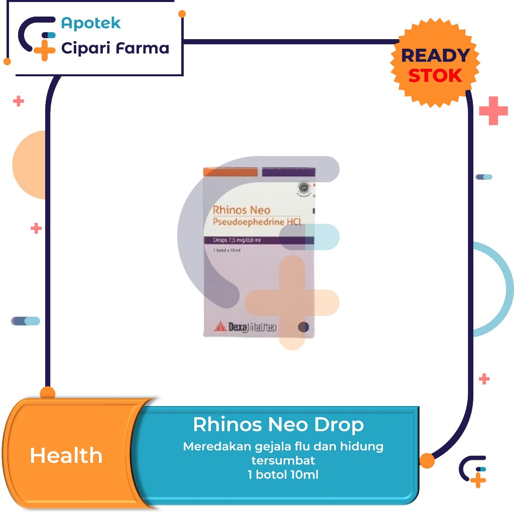 Jual Rhinos Neo Drop Sirup Obat Pereda Flu | Pilek Pada Anak isi 10ml ...