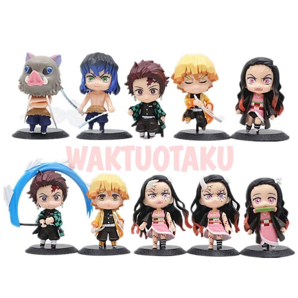 Jual Action Figure Kimetsu no yaiba Mini Figure Demon Slayer Cute ...