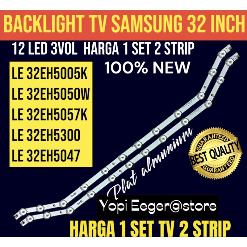 Jual BACKLIGHT TV LCD LED SAMSUNG 32 INCH 32EH5050W-32EH5005K-32EH5300 BACKLIGHT TV LCD 32 INCH ...
